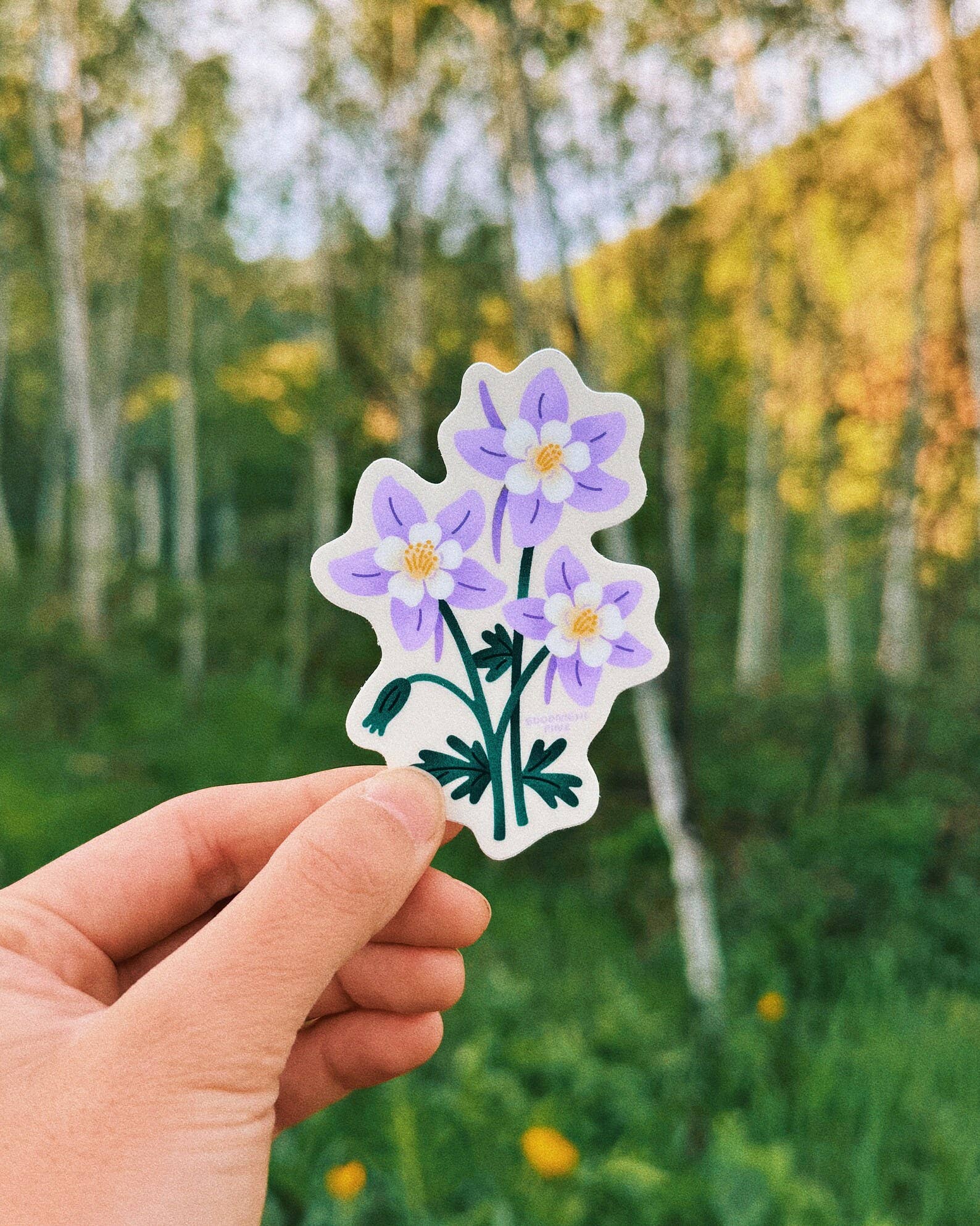 Columbine Sticker – The Natural Resources Map & Bookstore