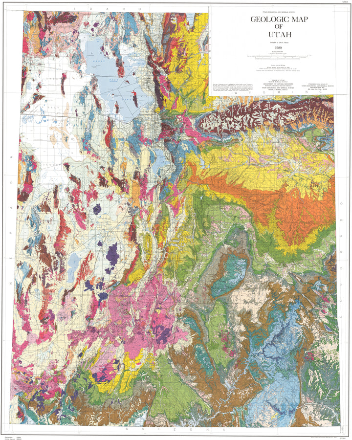 Utah Wall Maps – The Natural Resources Map & Bookstore